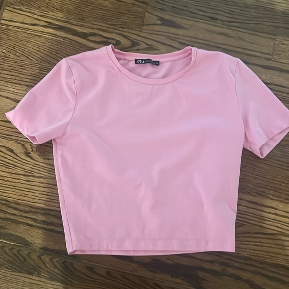 Zara | Tops | Zara Pink Top | Poshmark